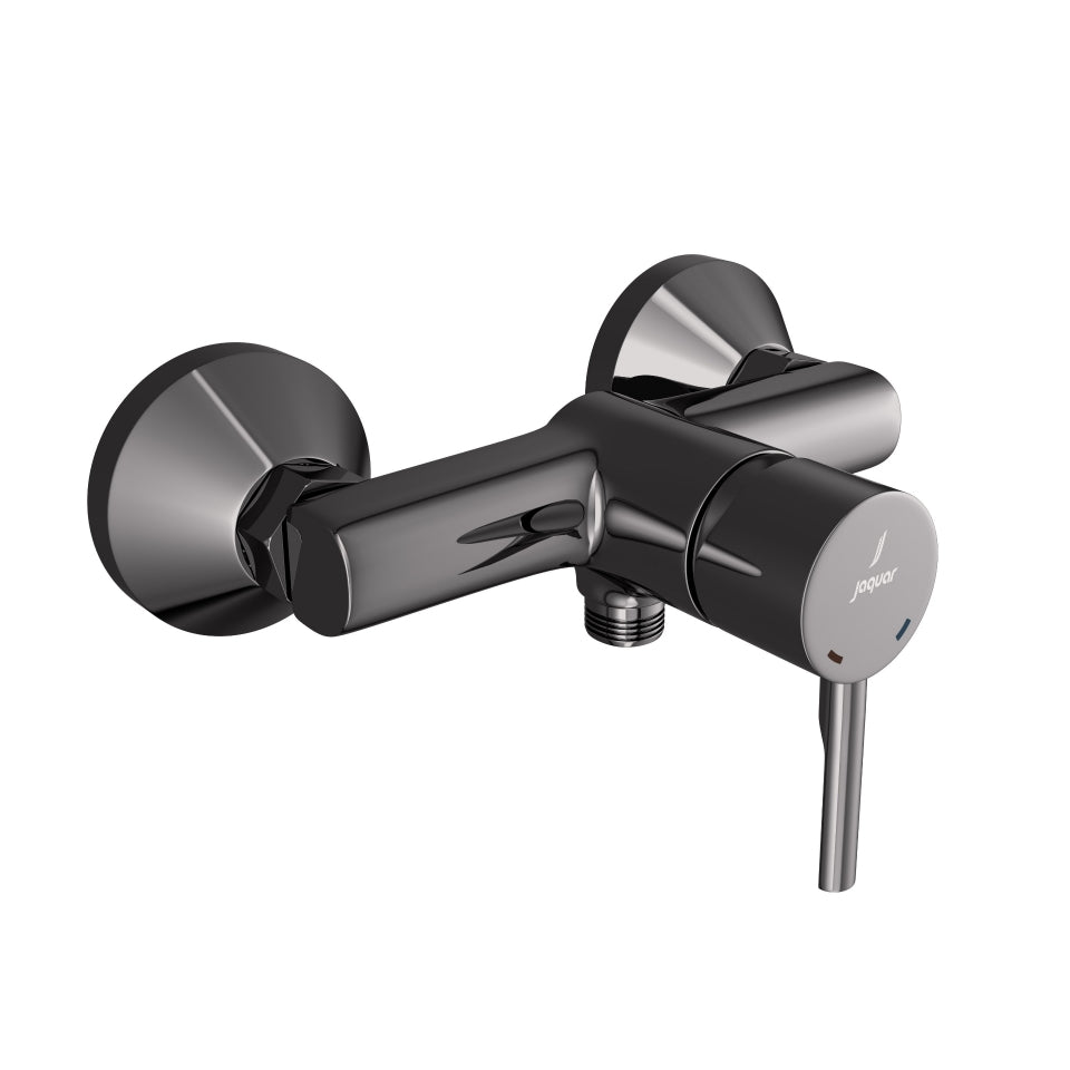 SINGLE LEVER EXPOSED SHOWER MIXER - JAQUAR FAUCETS - ( BLACK CHROME ...