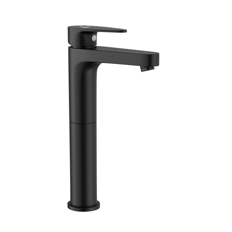 S.L. B/MIXER 150MM EXTD BRAIDED PIPES - JAQUAR FAUCETS - ( BLACK MATT ...