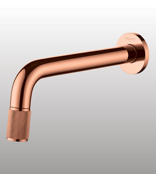 MOUTH OPERATED WALL BASIN TAP - AQUANT - ( ROSE GOLD - - 210x0 mm - 8 ...