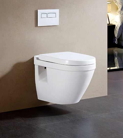 WALL HUNG EWC W/SEAT COVER WHITE ( BOLT DISTANCE 7INCH) - AQUANT - ( W ...
