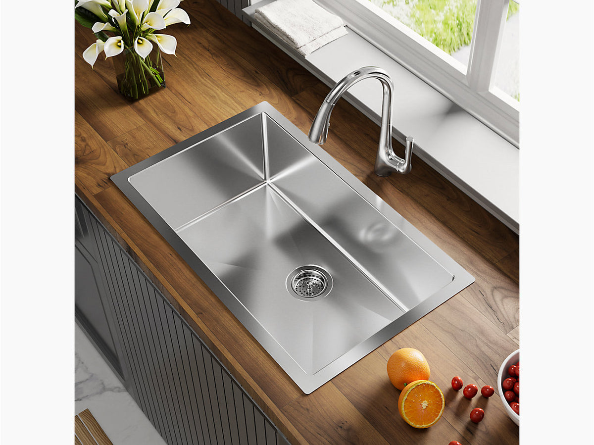 Kohler Strive 30″ Top-Flush/Undermount Single Bowl Kitchen Sink K ...