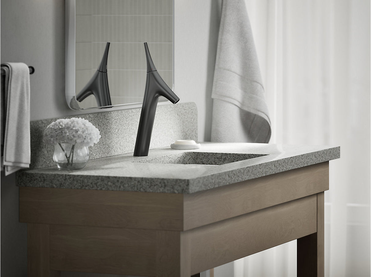 VIVE-SL TALL BASIN MIXER W/PIPES - KOHLER PREMIUM - ( MATT BLACK - PRE ...