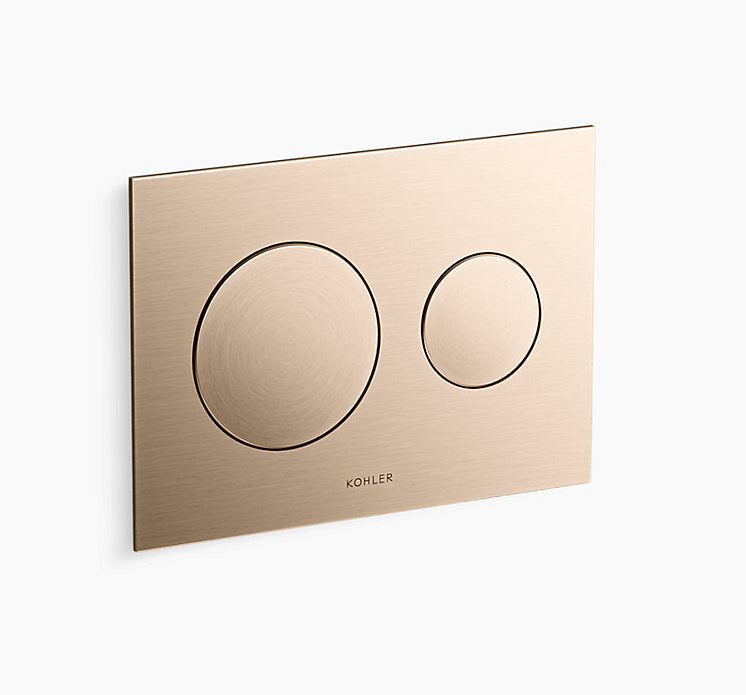 SKIM PNEUMATIC FACEPLATE IN WHITE WITH ACTUATION BUTTON - KOHLER LUXUR ...